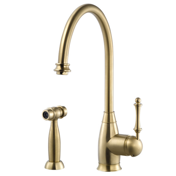 Houzer Charlotte Kitchen Faucet with Side Spray & Reviews | Wayfair