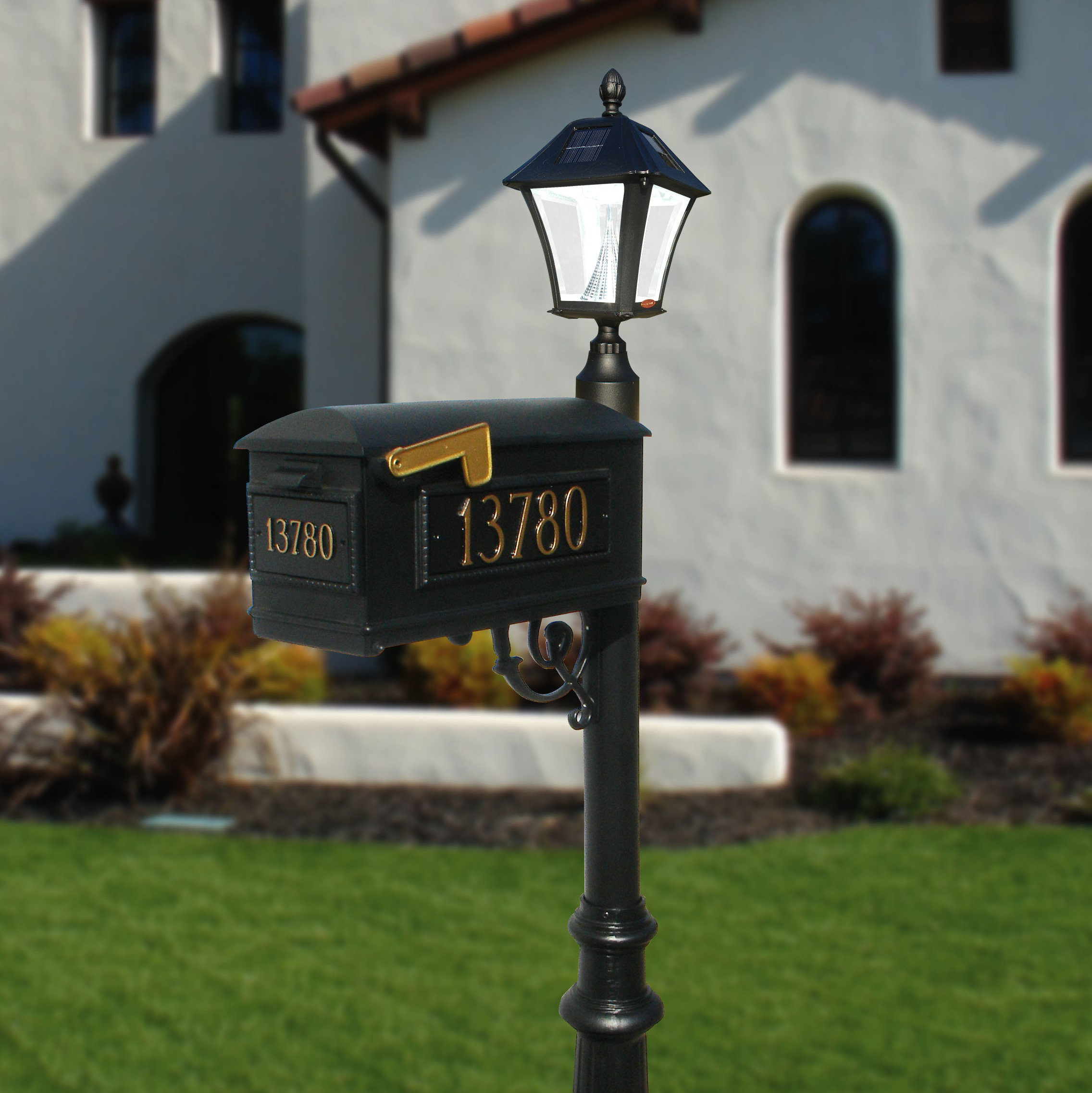 Qualarc Lewiston Mailbox Post System Solar Light & Reviews - Wayfair Canada