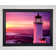 Longshore Tides Lighthouse Pink Sunset - Single Picture Frame Art ...
