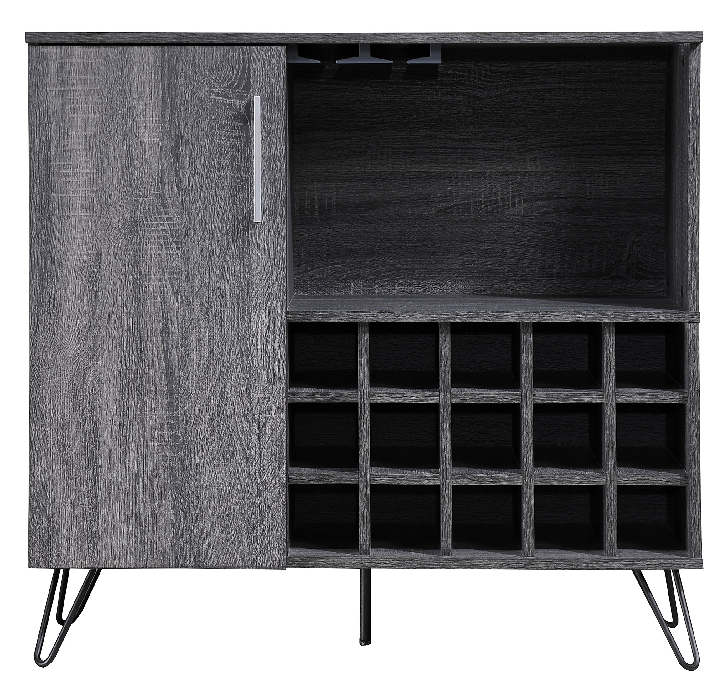 Wrought Studio Turnbridge Mid Century Wine and Bar Cabinet & Reviews ...
