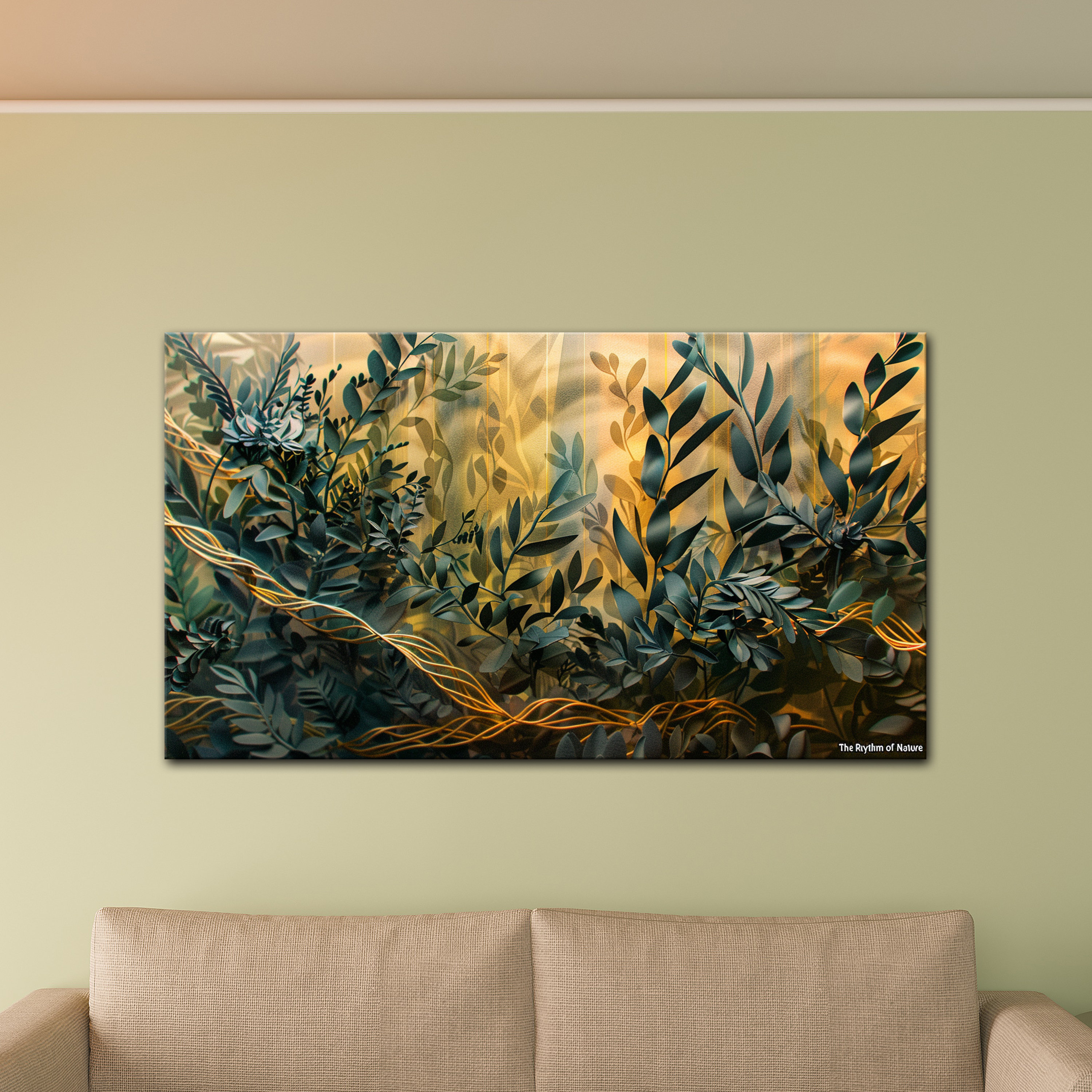 Winston Porter Rhythm of Nature: Greenery and Light Decorative Painting ...