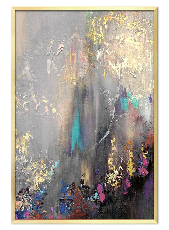 Ivy Bronx Abstraction - Wrapped Canvas Painting | Wayfair.co.uk