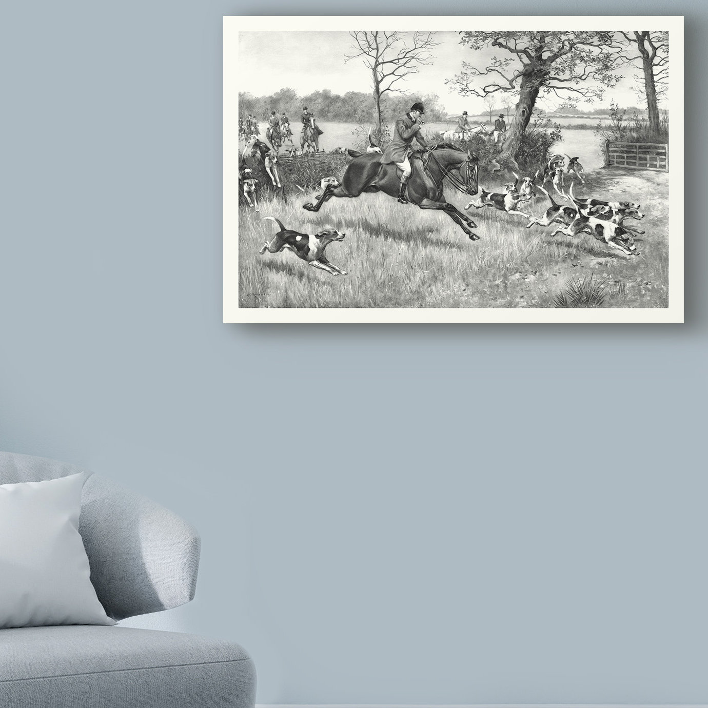 Charlton Home 'Hark Away' Print on Wrapped Canvas - Wayfair Canada