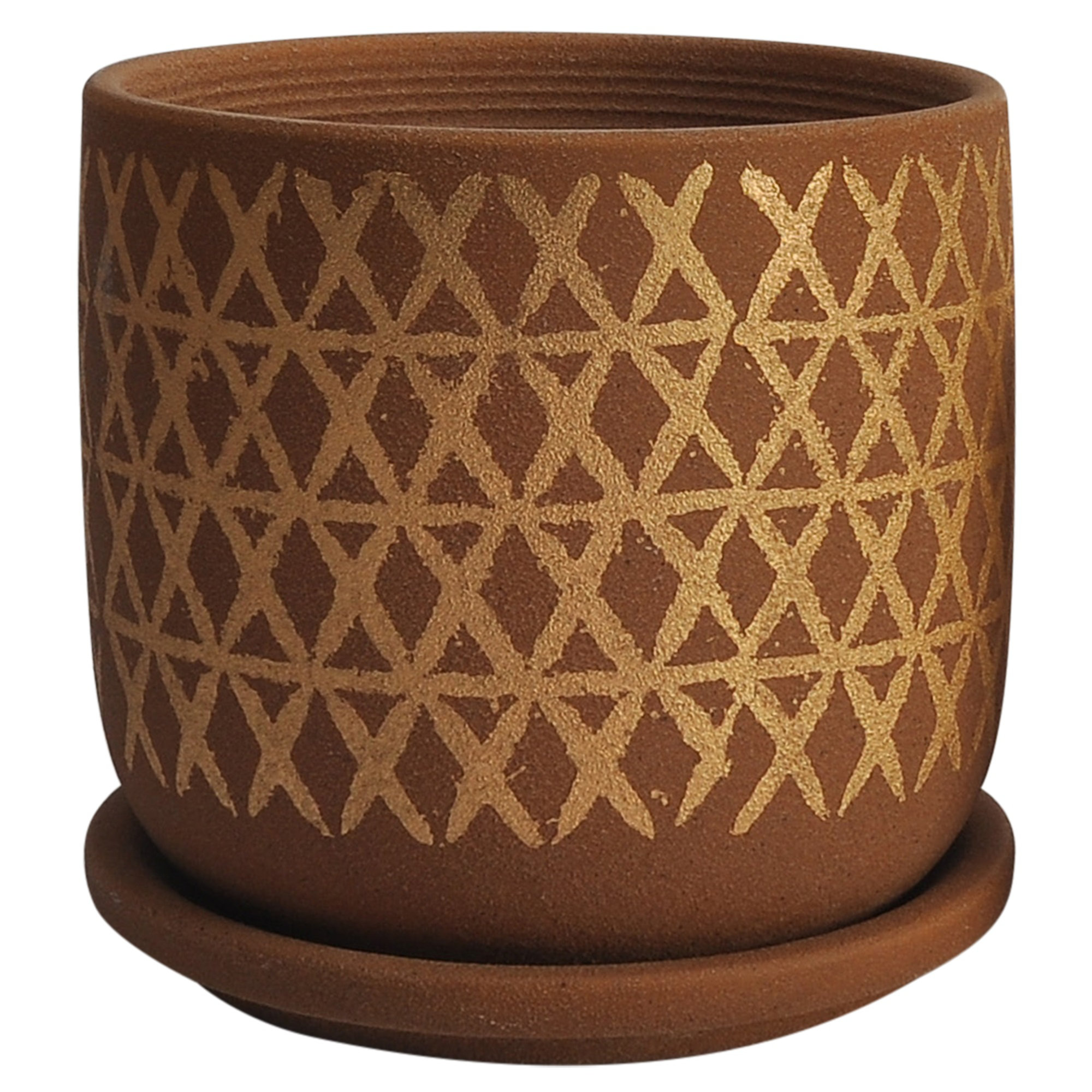 Wade Logan Pot à soucoupe en céramique naturelle - Wayfair Canada