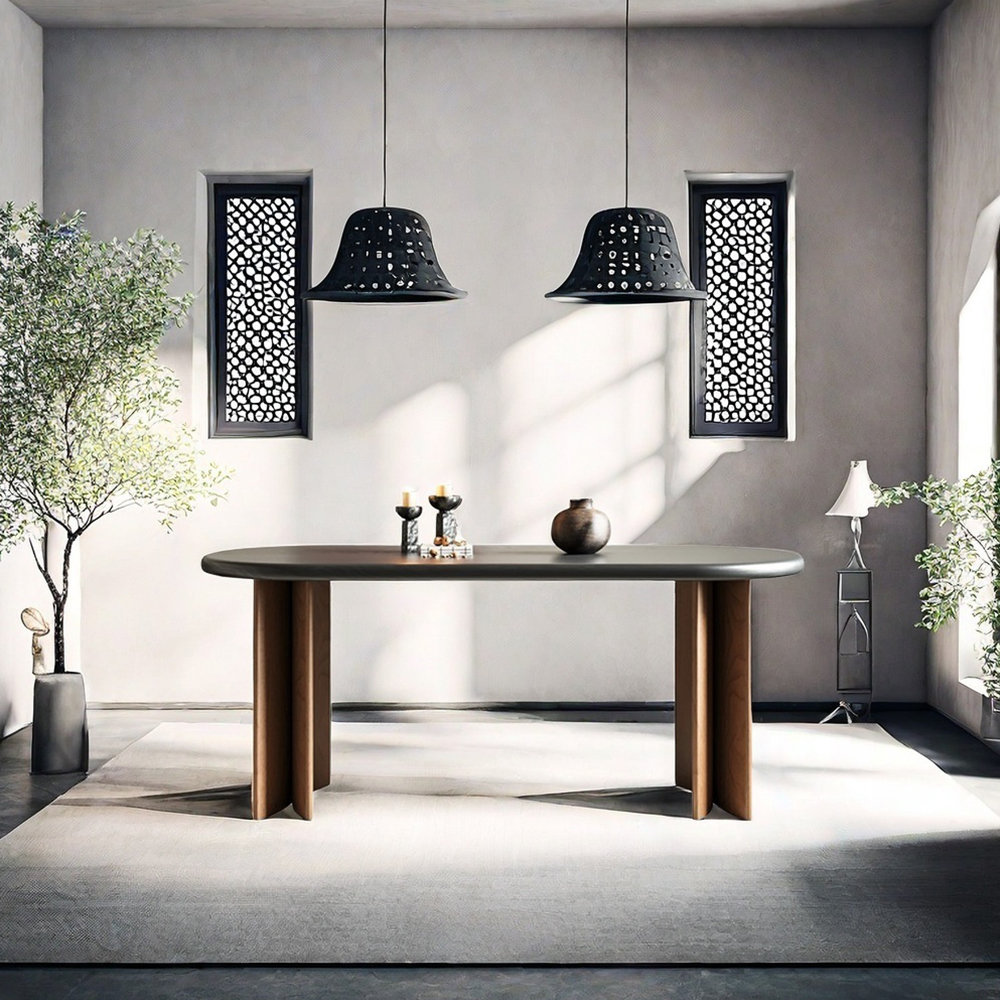 Beicang Home Simple ash solid wood dining table | Wayfair