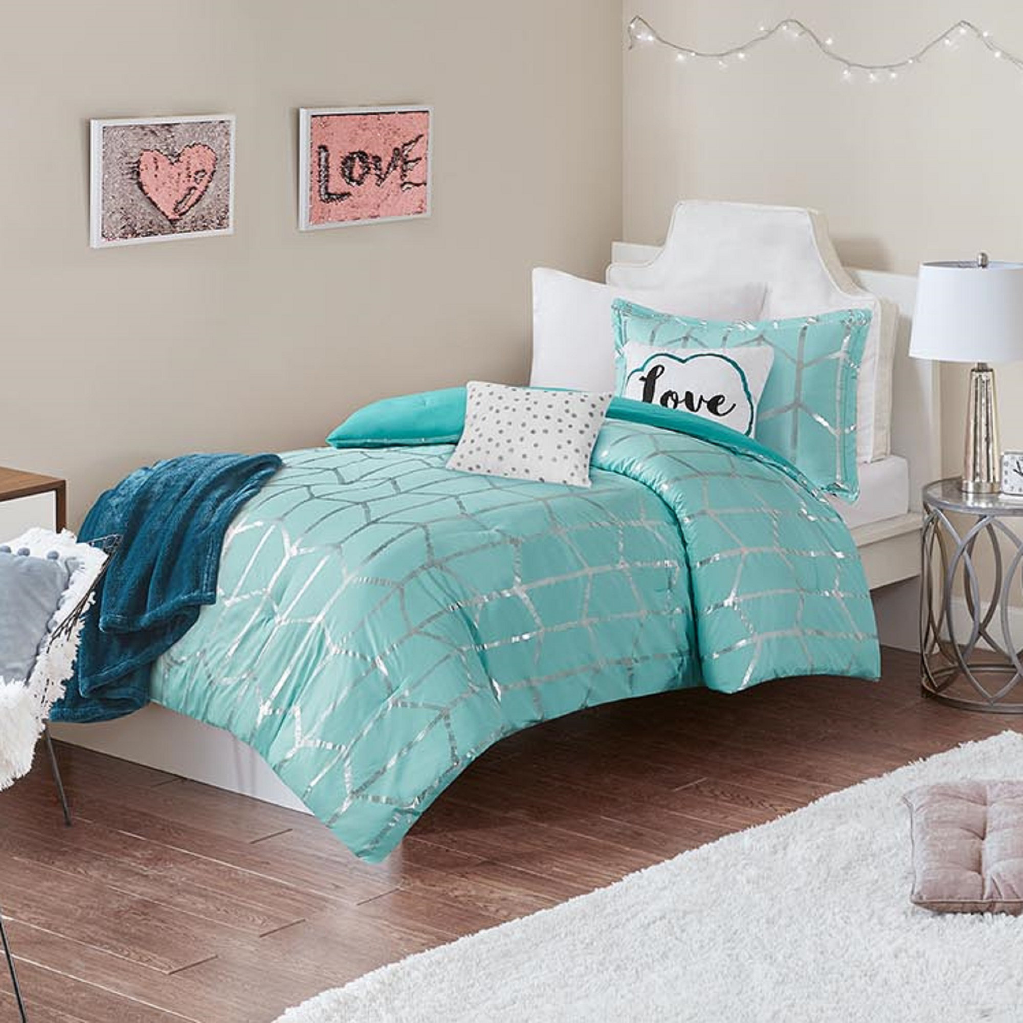 Intelligent Design Raina Metallic Printed Comforter Set & Reviews | Wayfair