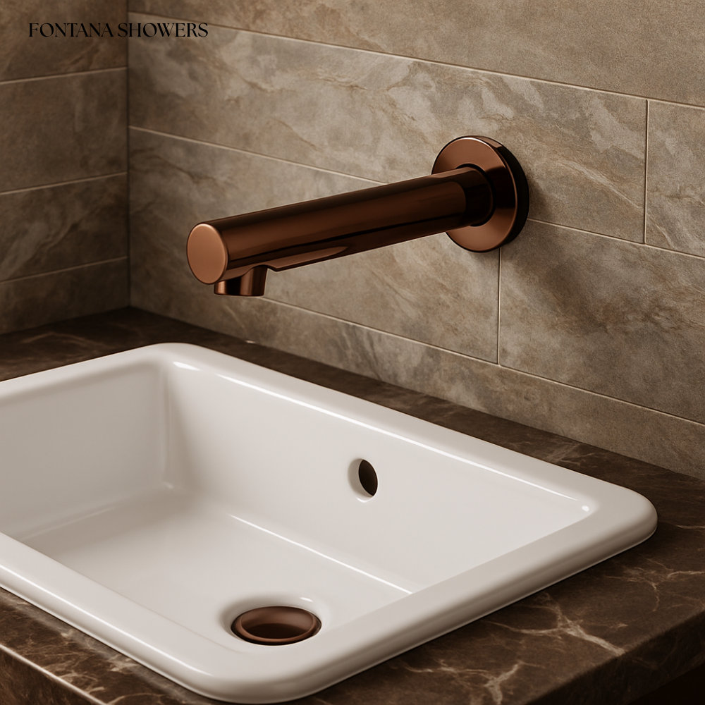 FontanaShowers Commercial Wall Mount Touchless Automatic Sensor Faucet ...
