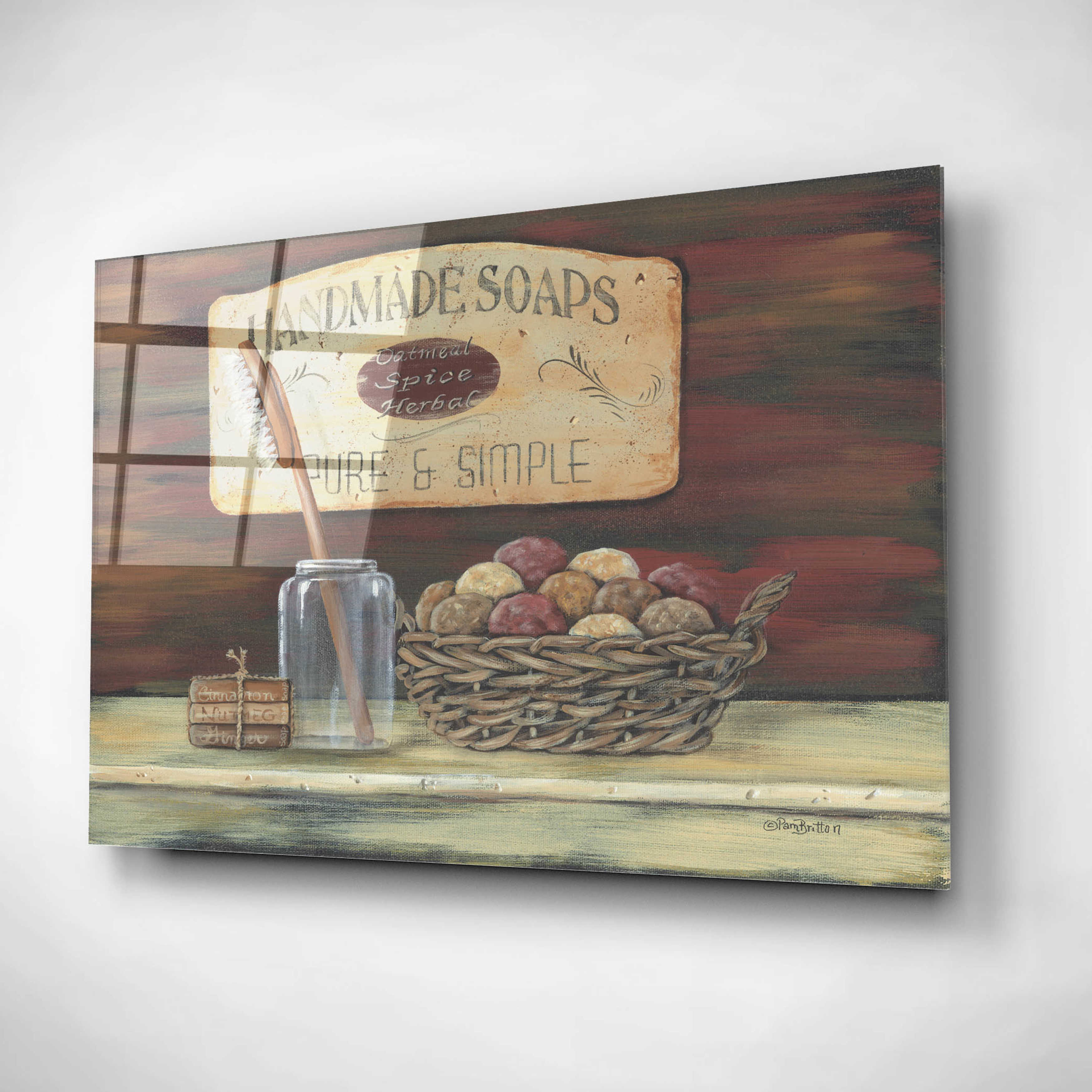 August Grove Epic Art 'Handmade Soaps' By Pam Britton, Acrylic Handmade ...