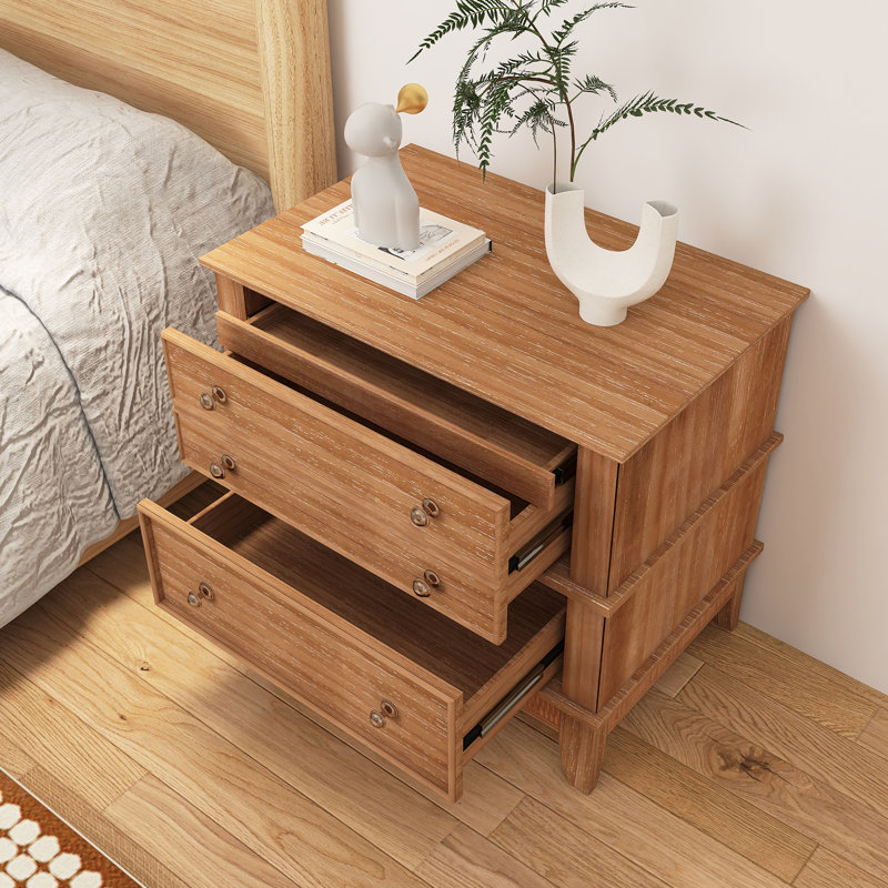 Darby Home Co 3-Drawer Hazel 3-Drawer Side Table For Living Room | Wayfair