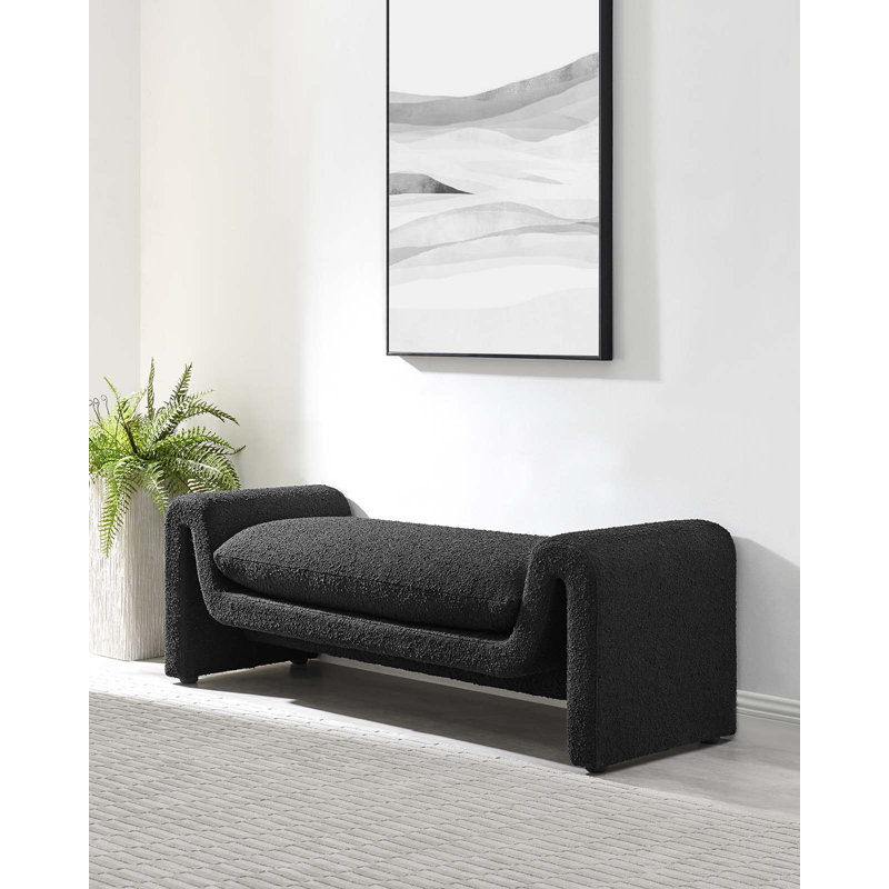 Modway Waverly Boucle Fabric Bench & Reviews | Wayfair
