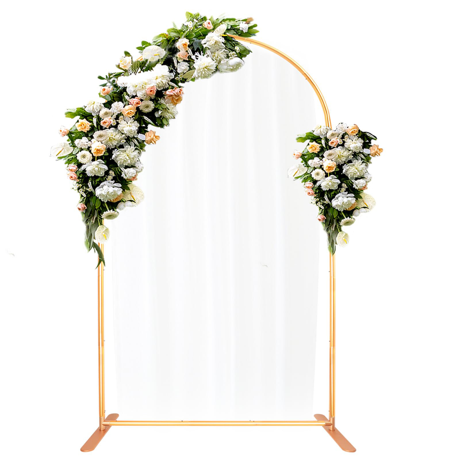 IFBECT 6FT Wedding Arch Backdrop Stand Aluminum Arch Frame | Wayfair