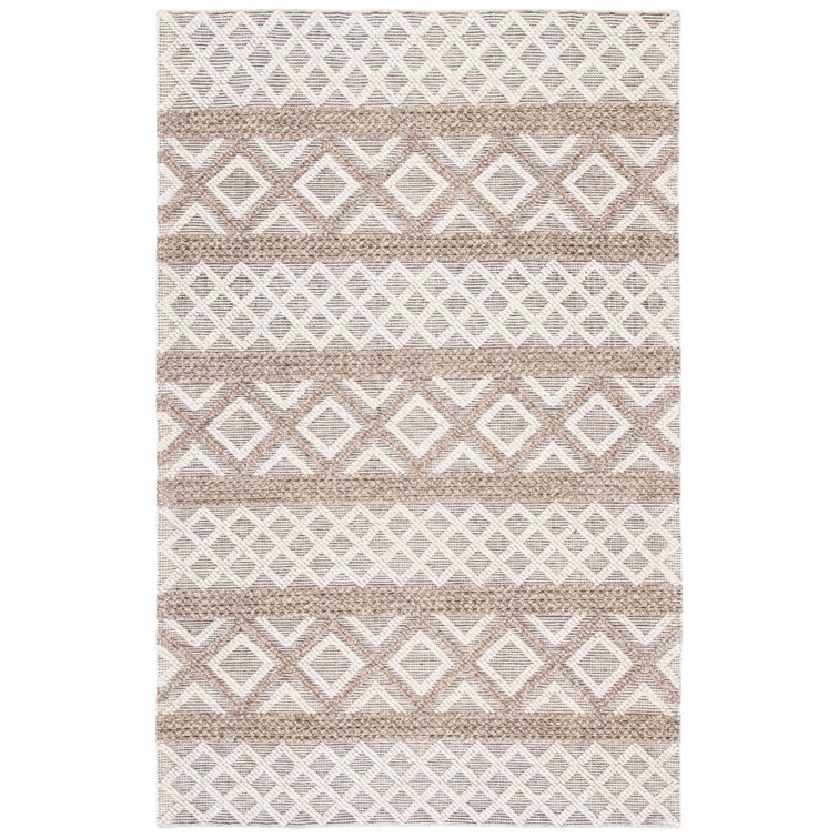 Dakota Fields Handmade Flatweave Ivory/Gray Rug | Wayfair