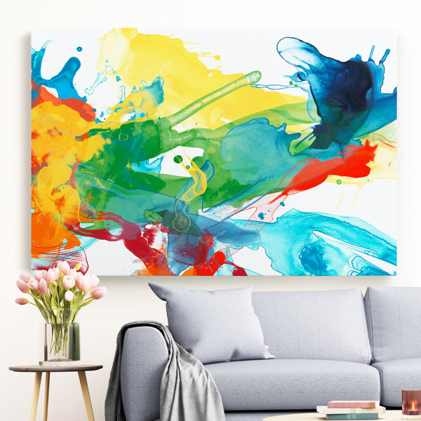 Ebern Designs Primary Abstract I On Canvas Print - Wayfair Canada