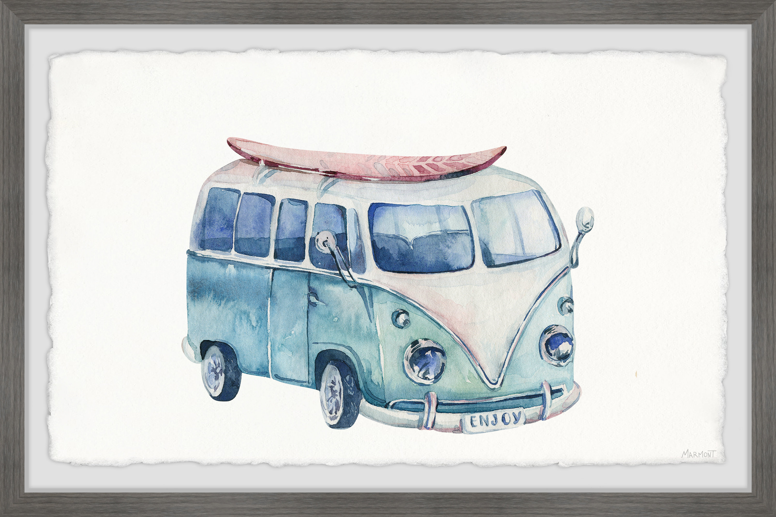 Mason & Marbles Margo Surfer Road Trip Framed Print | Wayfair