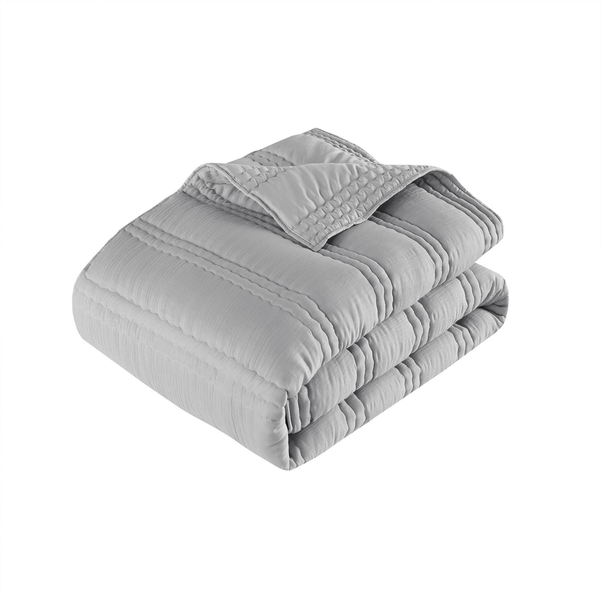 JINXUNDA Premium Gray Bedding Sets, Polyester Material, Contemporary ...