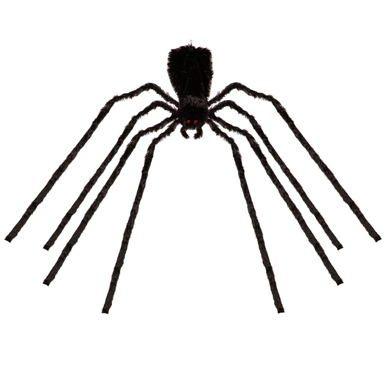 The Holiday Aisle® Kamarianna 12 Foot Black Spider Outdoor Halloween ...