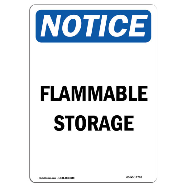 SignMission Flammable Storage Sign | Wayfair