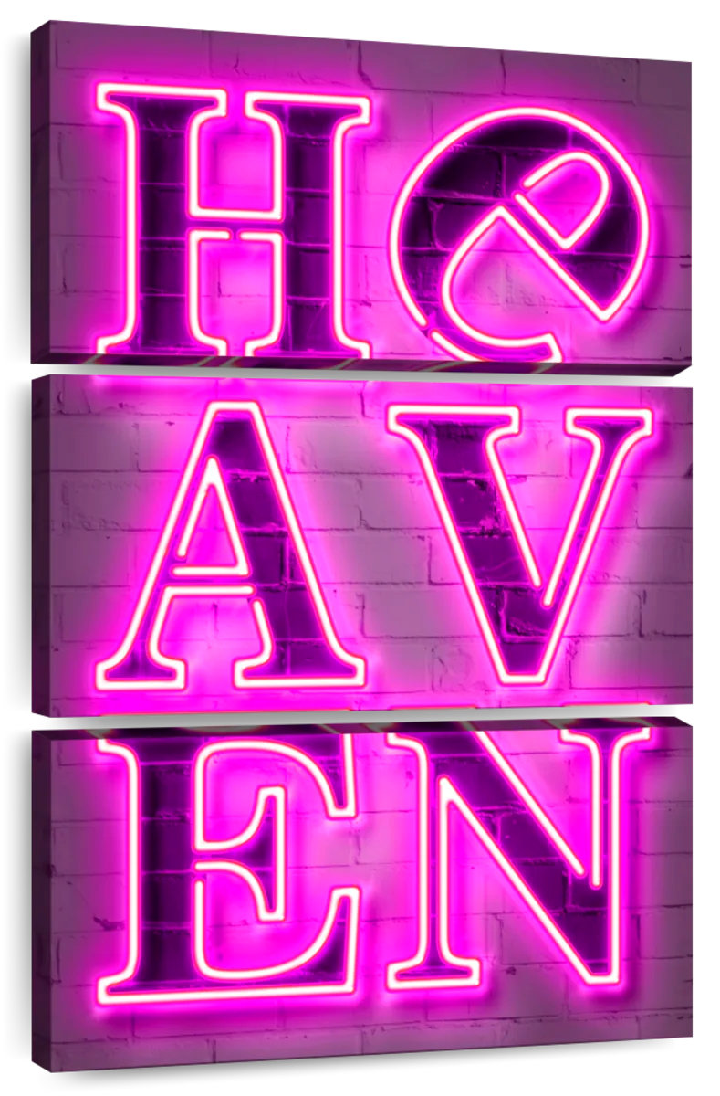 Trinx Kema Neon Heaven Wall Sign | Wayfair