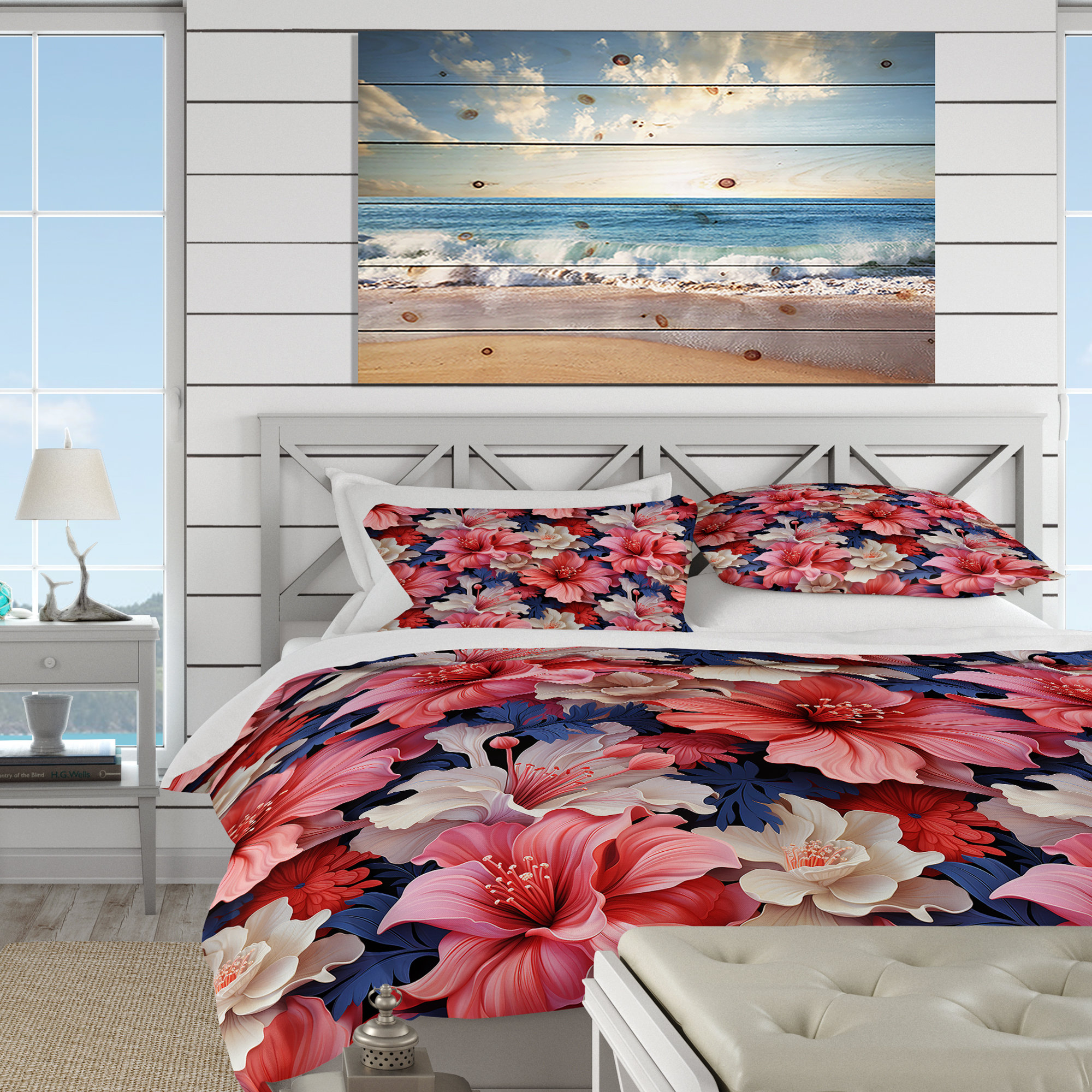 Design Art Coral Mirage Vii Tropical Pattern III Bedding | Wayfair