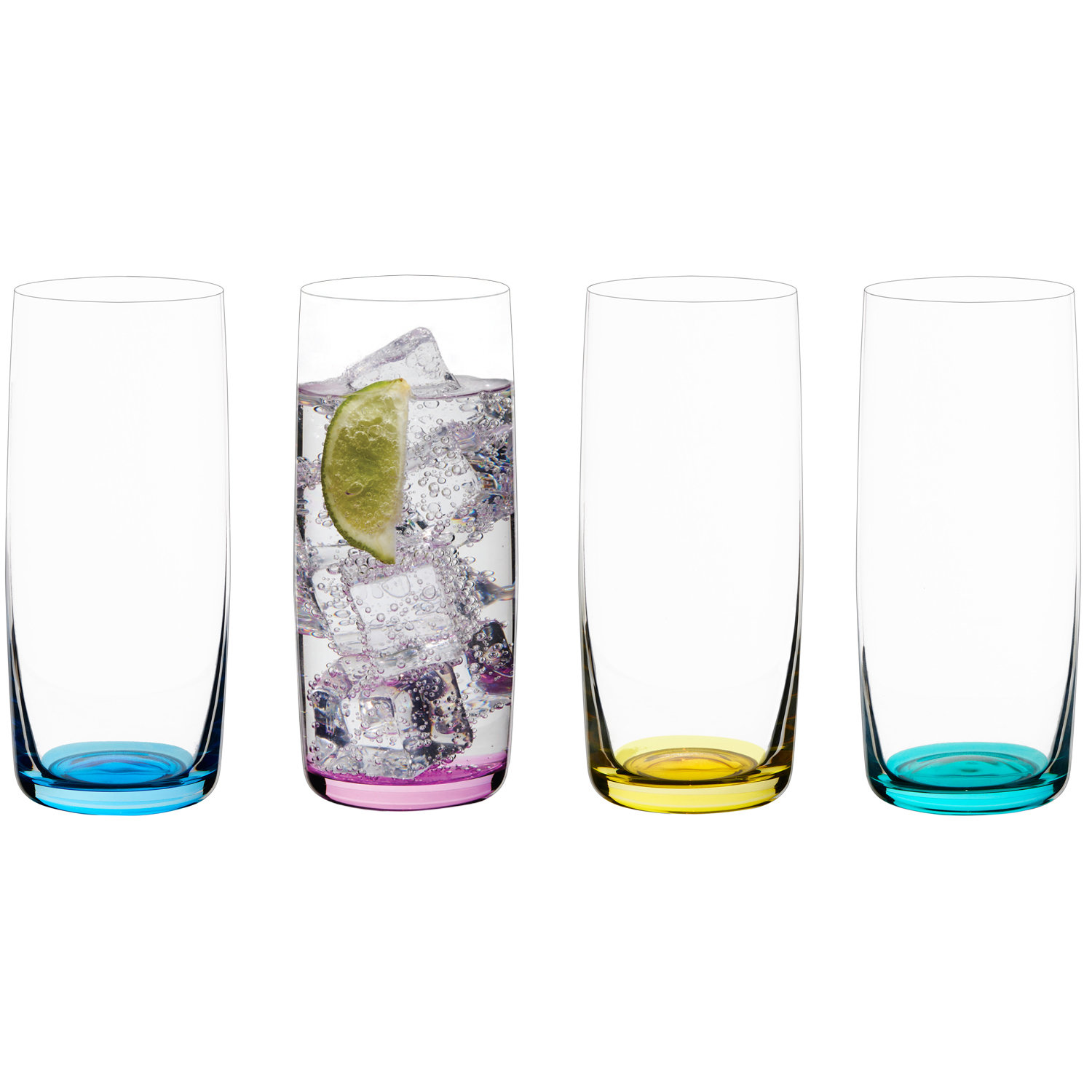 Anton Studio Designs Gala 11.75oz. Glass Highball Glass Glassware Set ...