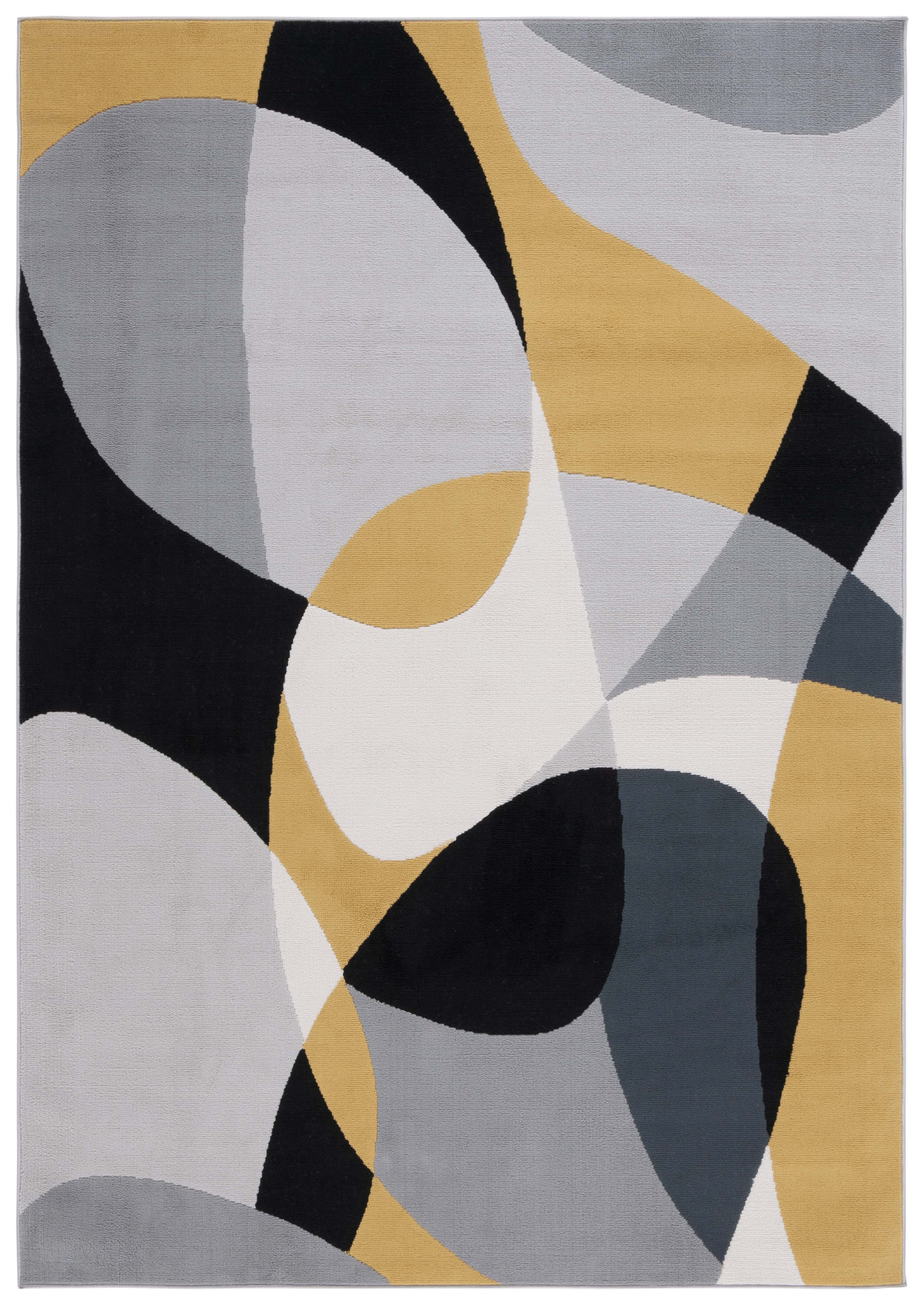 Corrigan Studio Odyssey 824 Area Rug In Grey / Gold Black & Reviews ...