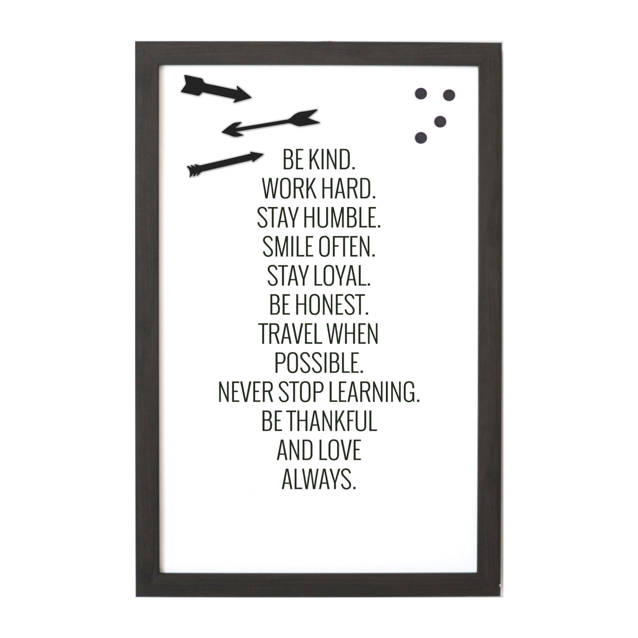 Wrought Studio Be Kind Work Hard Wall Mounted Combo Board & Reviews ...