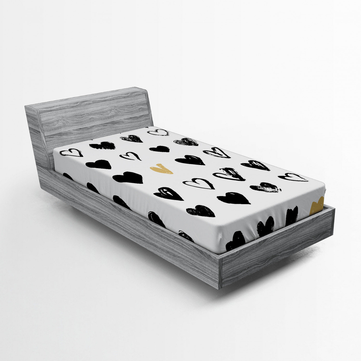 Ambesonne Love Microfiber Fitted Sheet | Wayfair