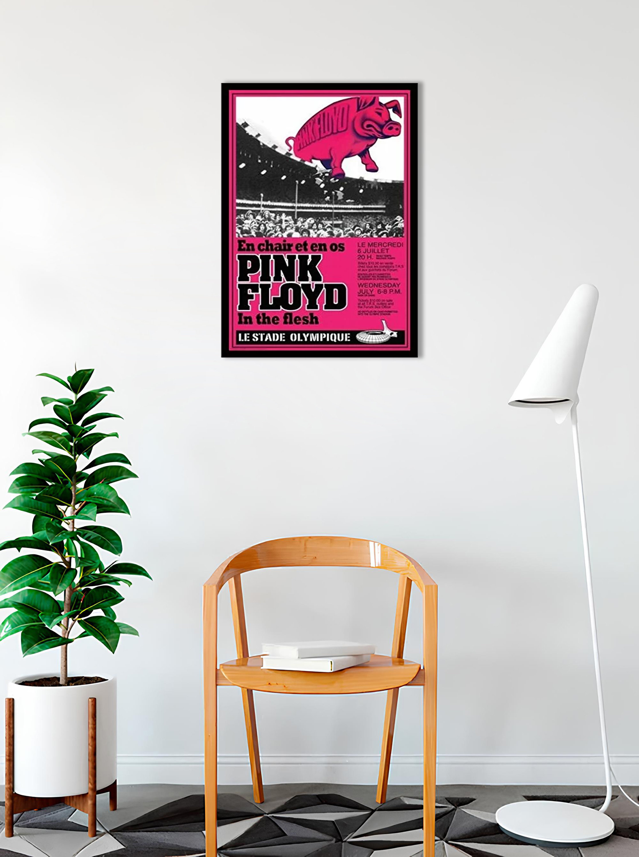 Buy Art For Less 'Pink Floyd - in the Flesh (Flying Pink Pig) Olympic ...