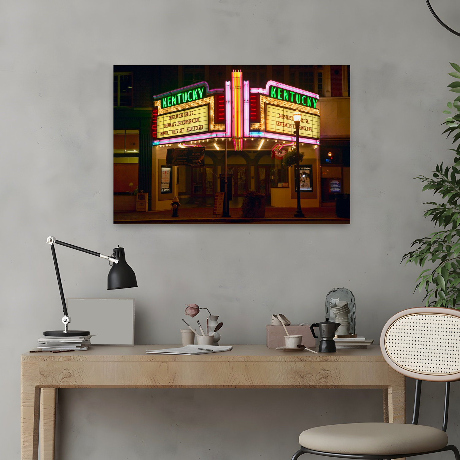 George Oliver Lexington Kentucky Neon Marquee Sign For Movie Theater ...