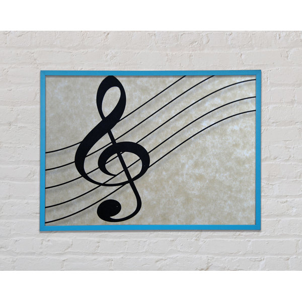 Brayden Studio Treble Clef Note - Single Picture Frame Art Prints ...