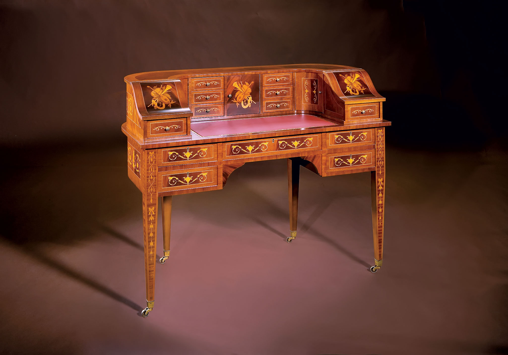 David Michael Solid Wood Secretary Desk with Hutch | Wayfair