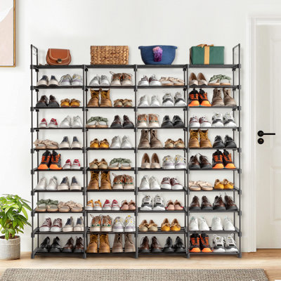 Rebrilliant 100 Pair Stackable Shoe Rack & Reviews | Wayfair