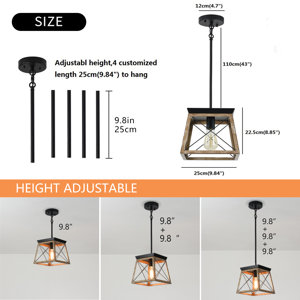 LoftDesigns Matsuda 1 - Light Lantern Square/Rectangle Pendant ...