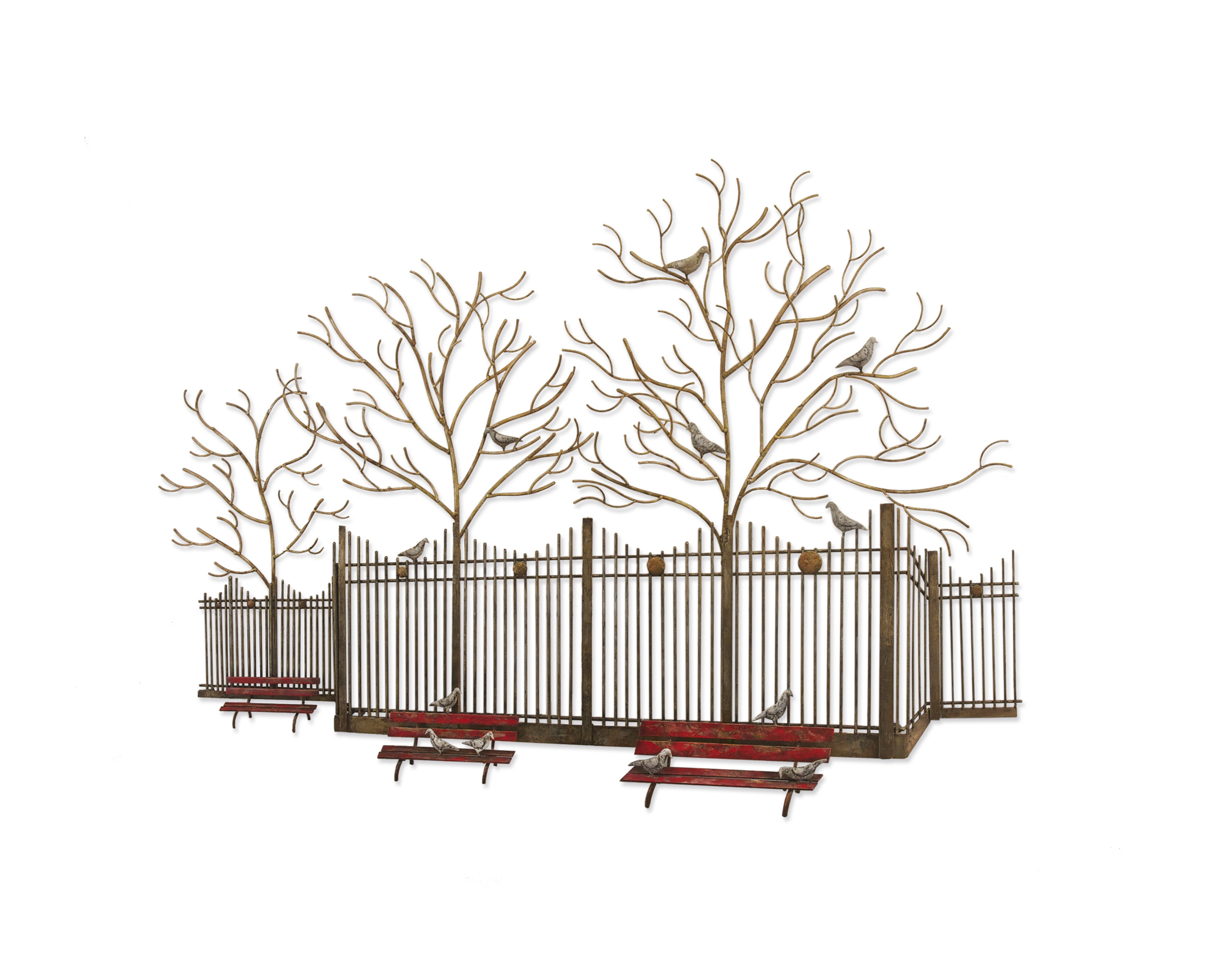 Artisan House Park Bench Wall Decor | Wayfair