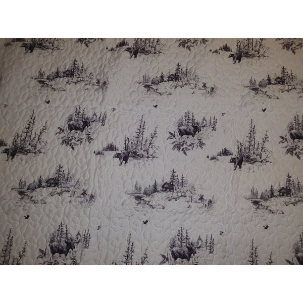 De Leon Collections Lodge Toile Lodge Toile Moose & Bear Woodland ...