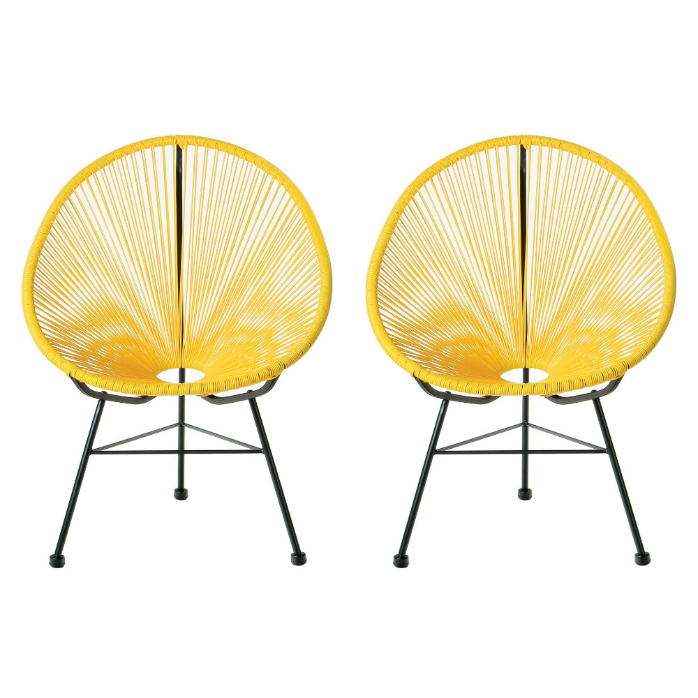 George Oliver Ursula Kids Outdoor Lounge Chair – Waterproof, Stackable ...