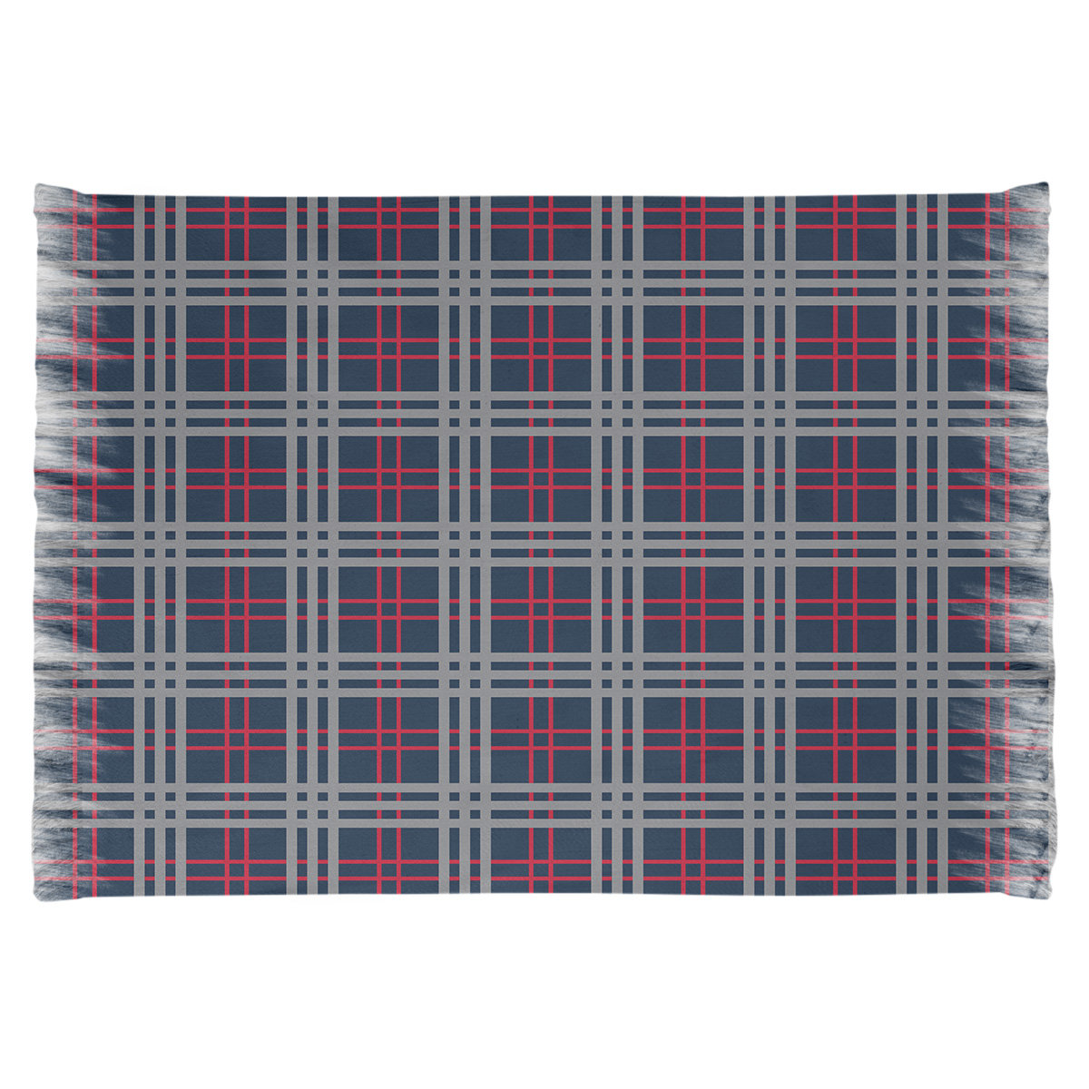 East Urban Home Tennessee Plaid Gray/Charcoal Area Rug | Wayfair