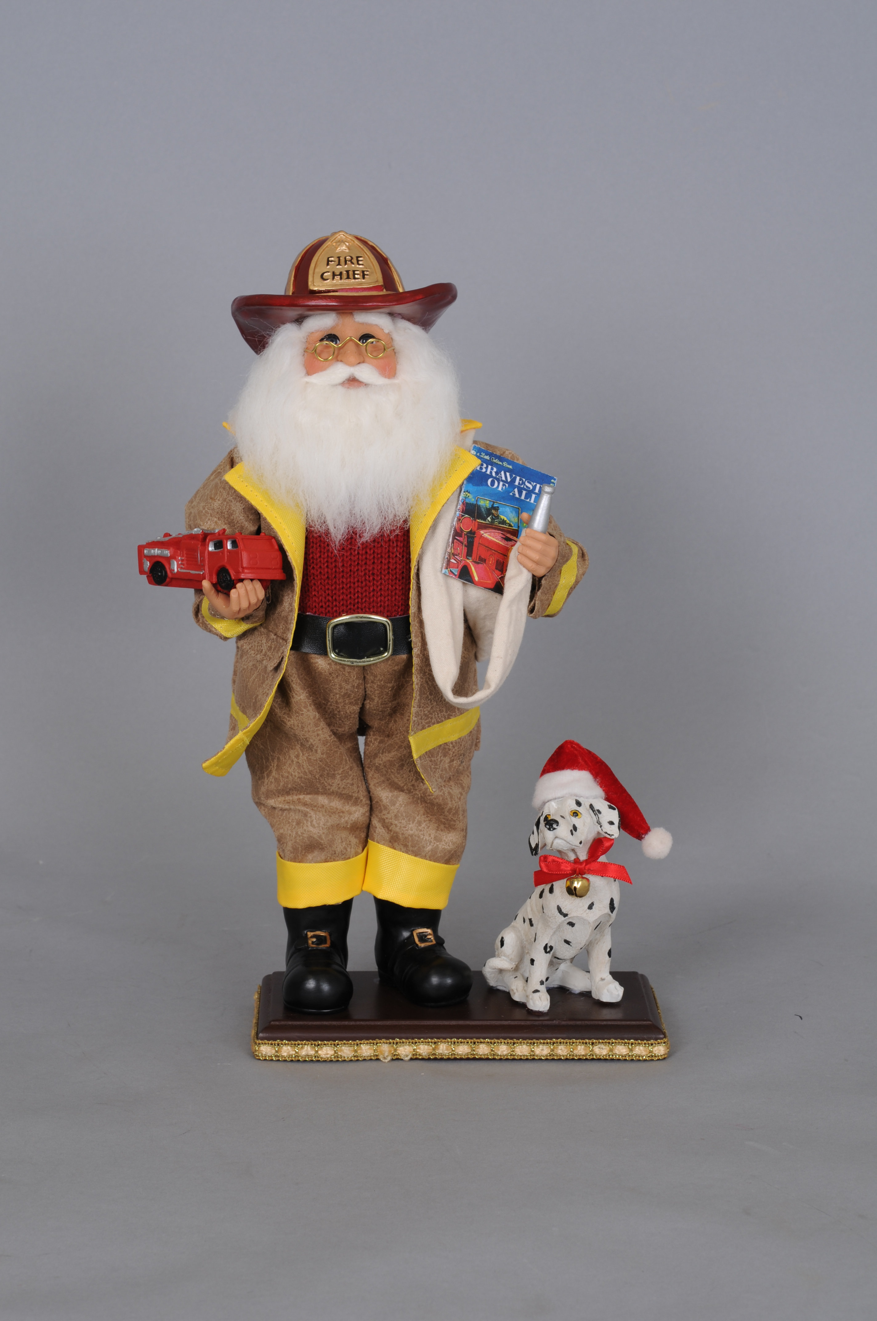 Karen Didion Originals Christmas Fire Chief Santa Figurine & Reviews ...