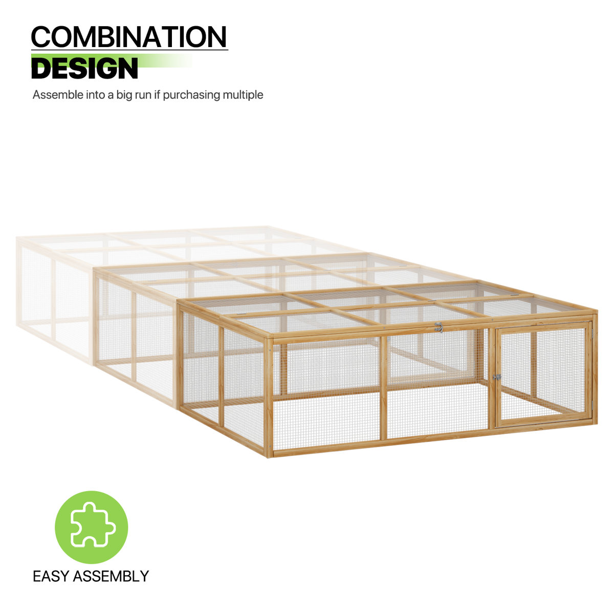 Tucker Murphy Pet™ Ruppe Wooden Chicken Coop Cage Henhouse Small Animal ...