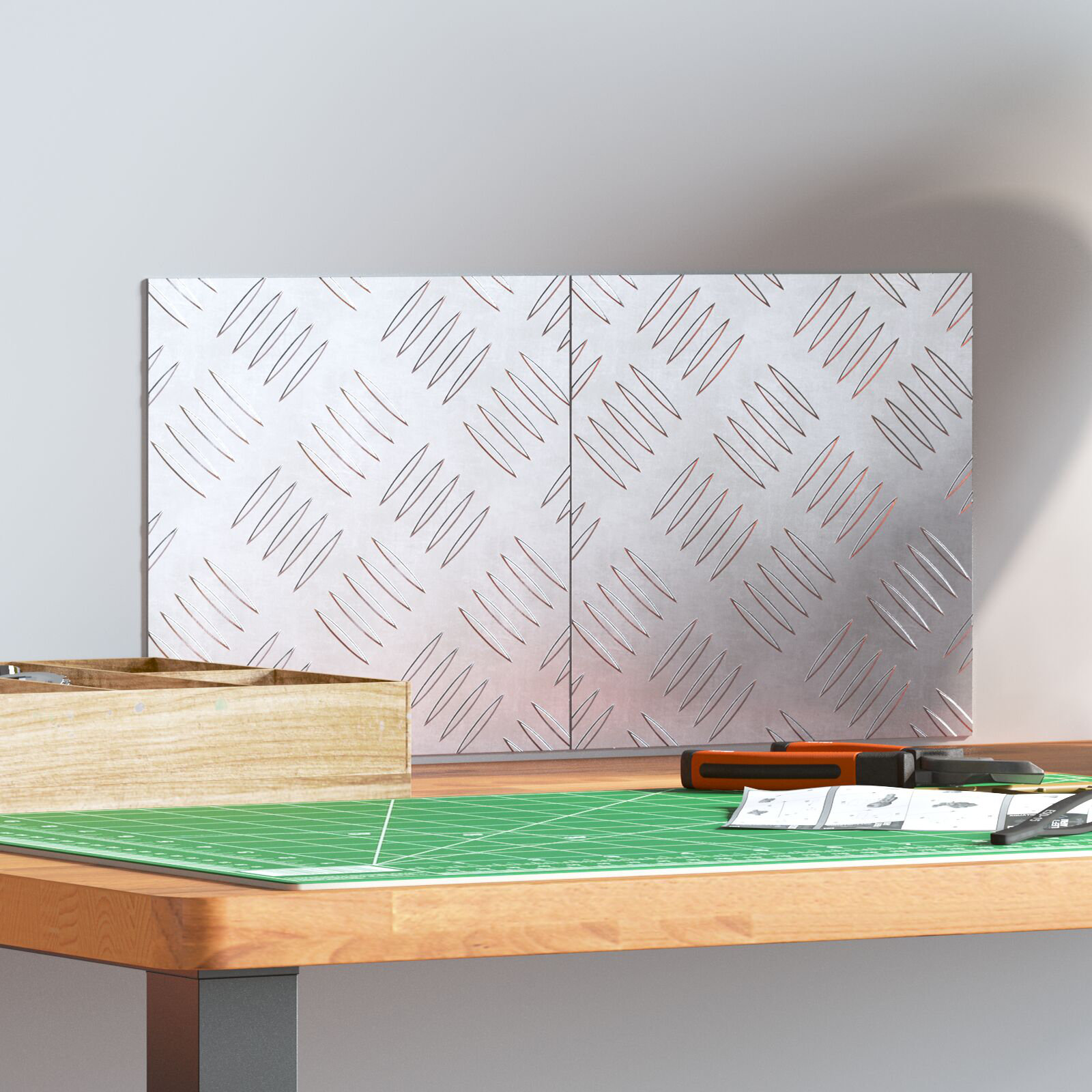 17 Stories Aluminum Checker Plates Anti-Slip | Wayfair