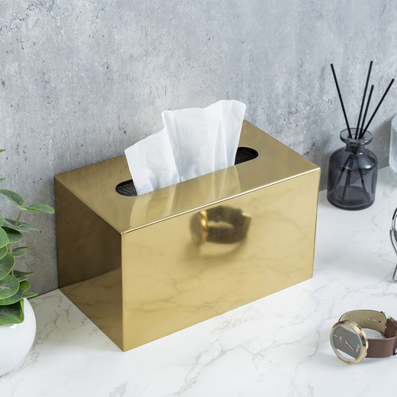 Mercer41 Juniyah Rectangular Metal Tissue Box Cover | Wayfair