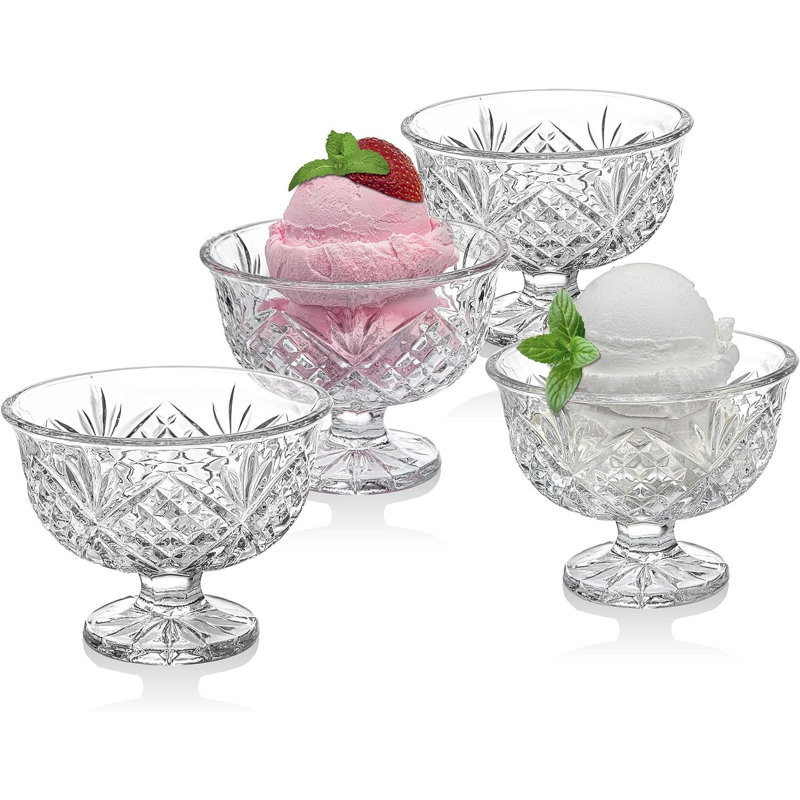 Godinger Silver Art Co Dublin Crystal Ice Cream Bowl 10oz oz & Reviews ...