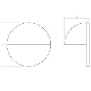 SONNEMAN Inside-Out 1 - Light LED Dimmable Flush Mount | Wayfair