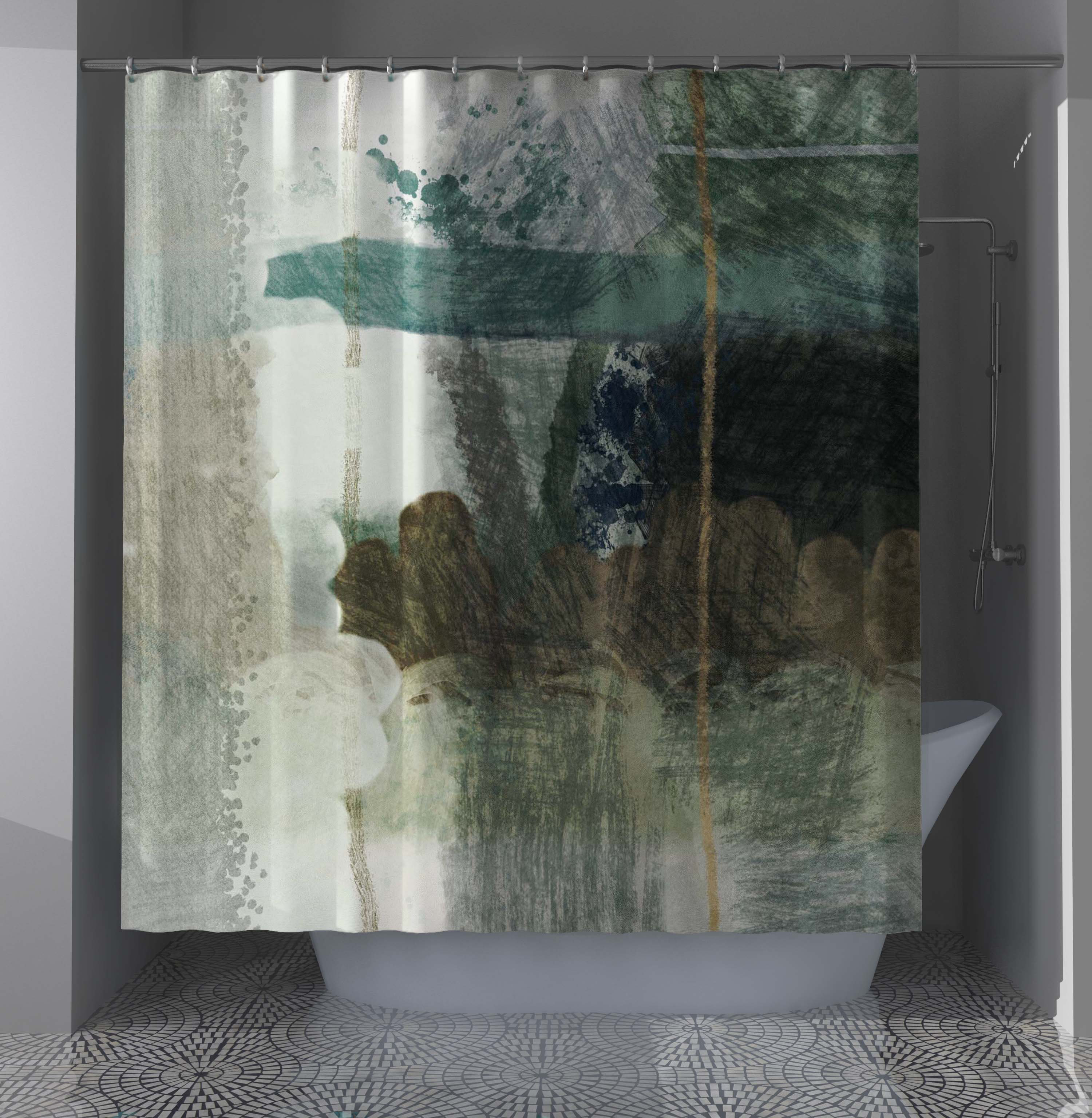 LeRoi Products Divine Invincible Designer Shower Curtain | Wayfair