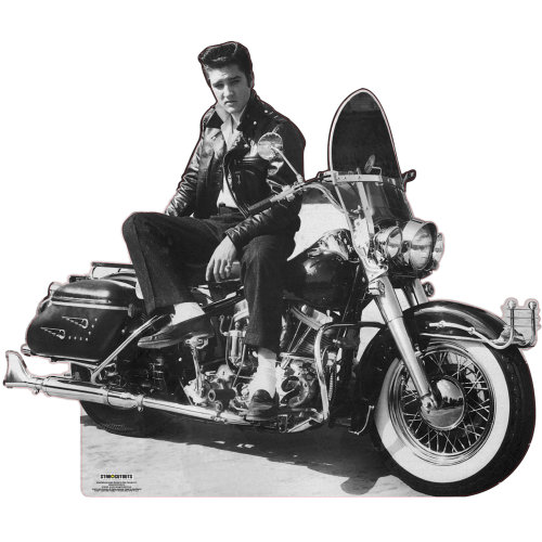 Star Cutouts SC2552 Elvis Motorcycle Cardboard Cutout Standee Standup ...