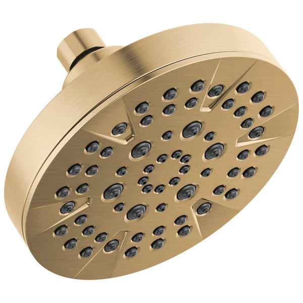 COAHAHA FAUCET 5-Spray Champagne Bronze Shower Head, 1.75 GPM Flow Rate ...