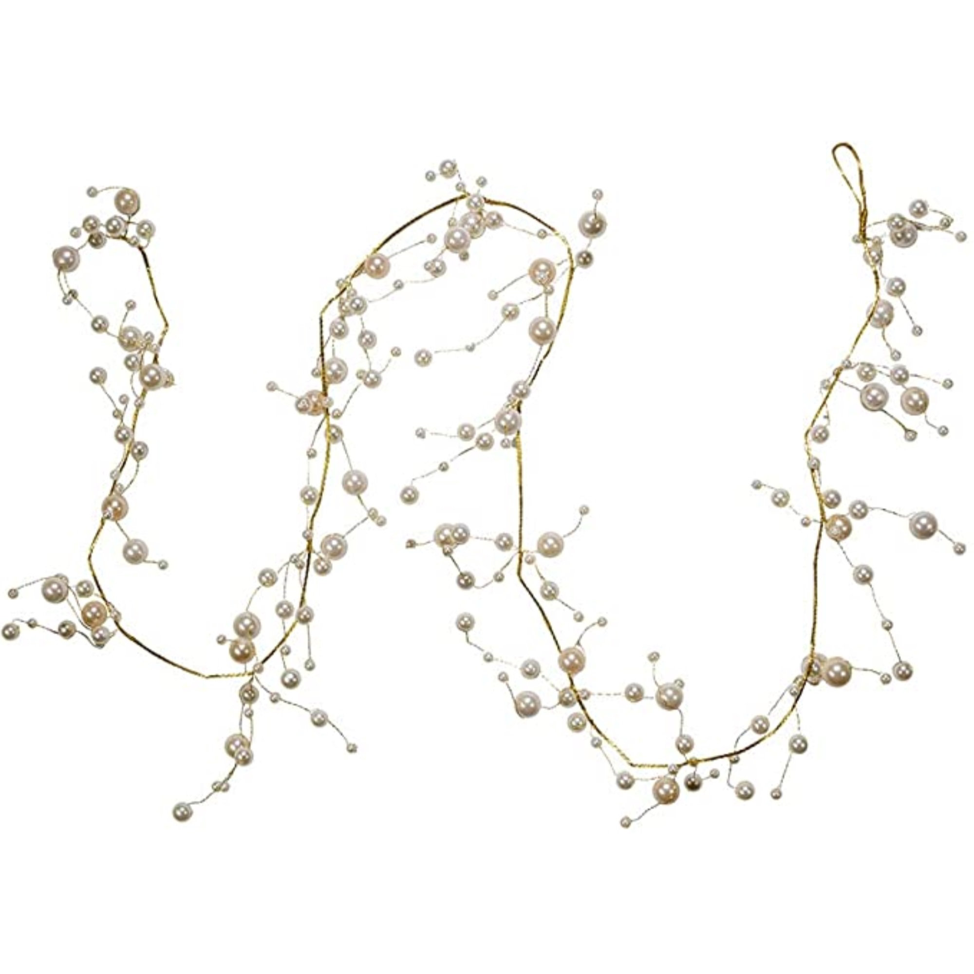 Kurt Adler 6' Pearl Bead Garland & Reviews | Wayfair