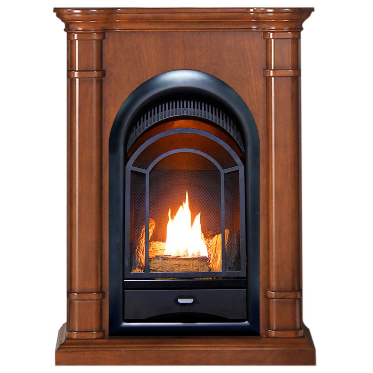 ProCom Dual Fuel Ventless Gas Fireplace System - 10,000 BTU, T-Stat ...