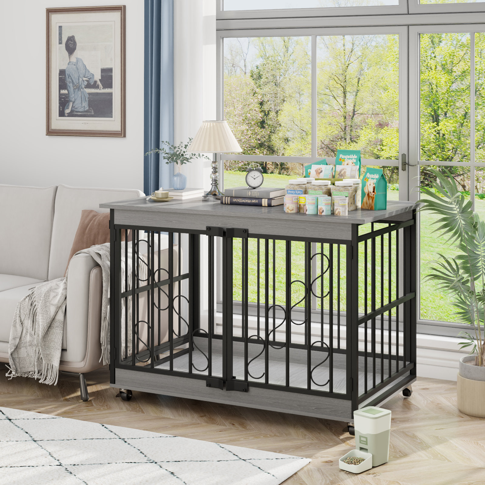 Tucker Murphy Pet™ 48 Inch Dog Crate Furniture,Heavy - Duty Farmhouse ...