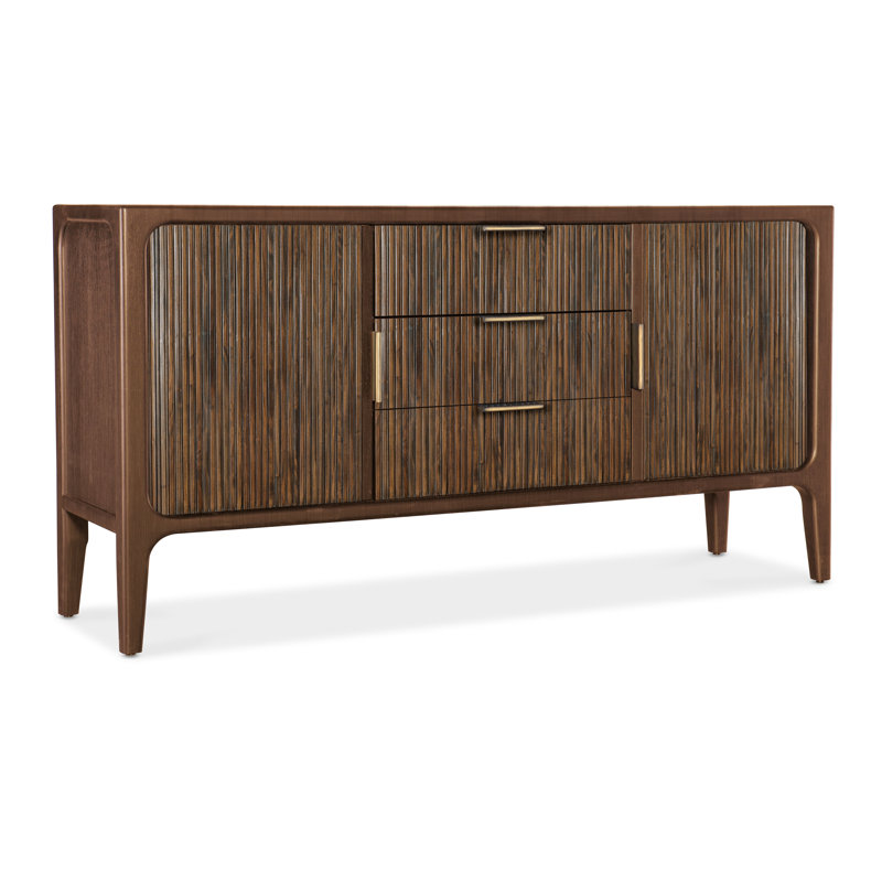 M Archer 70" Wide 3 Drawer Mahogany Solid Wood Sideboard | Perigold